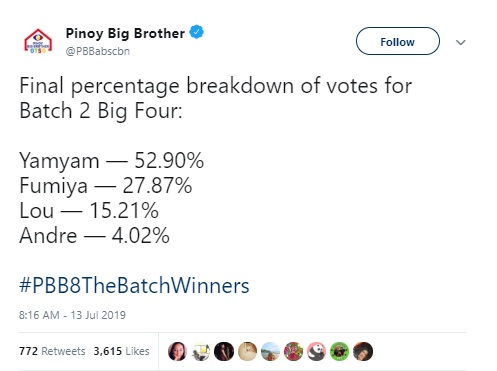 yamyam on pbb vote – BOHOL ISLAND NEWS